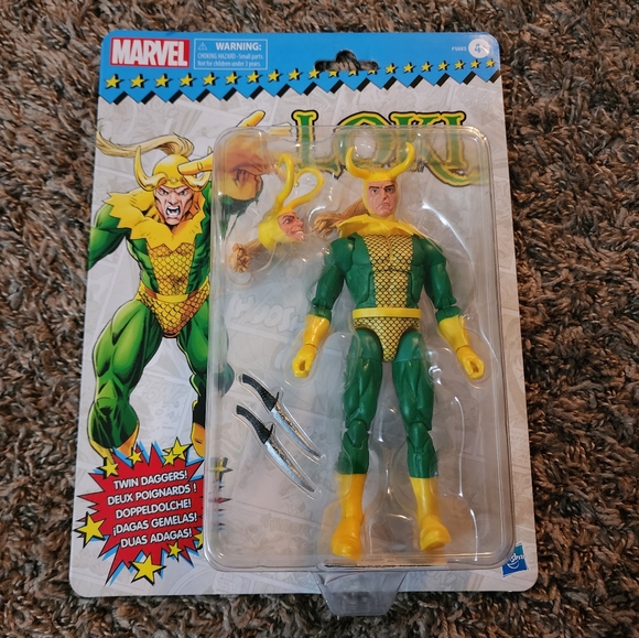 Hasbro | Toys | Marvel Legends Retro Loki Hasbro Figure | Poshmark